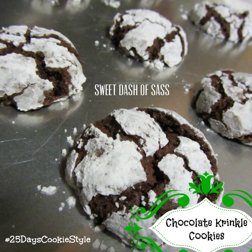 Chocolate Krinkle Cookies