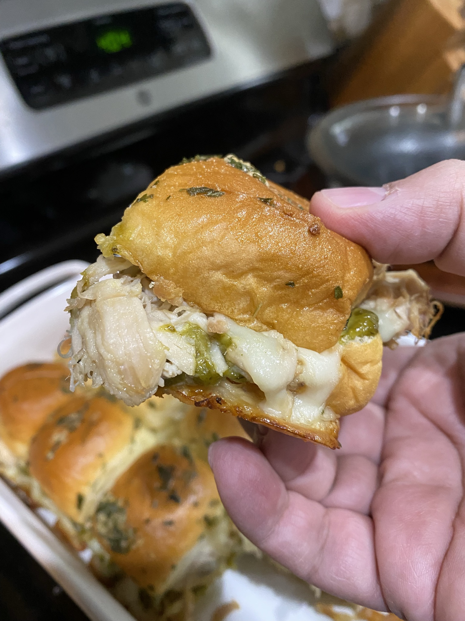 Chicken Pesto Sliders