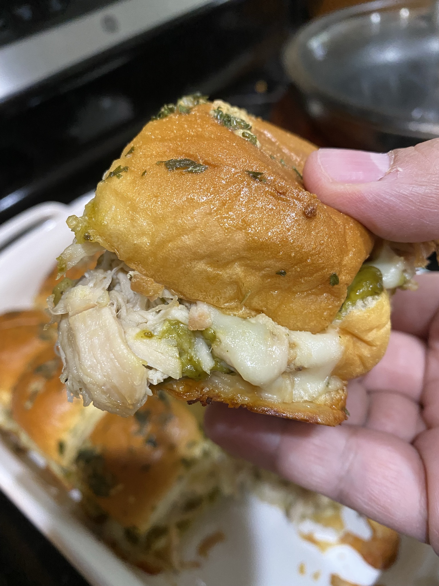 Chicken Pesto Sliders